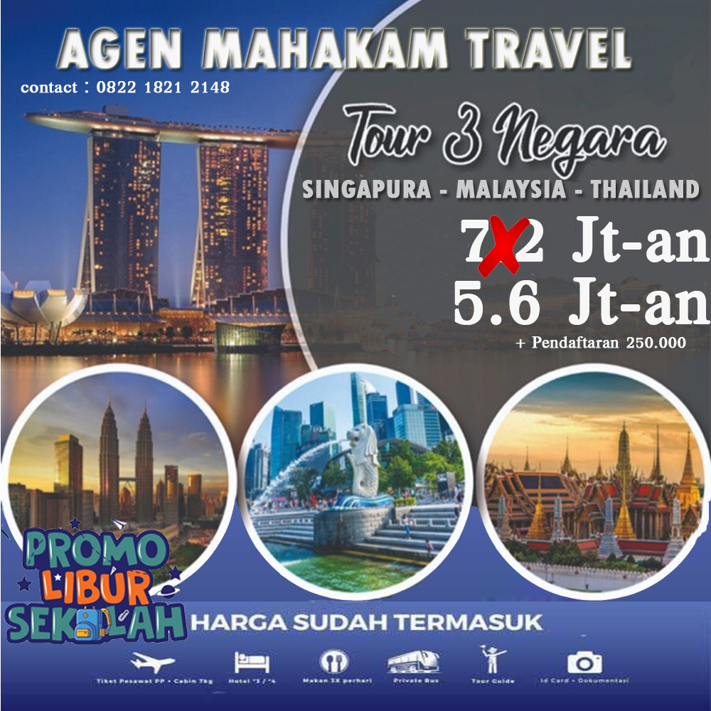 Jual paket tour murah 3 negara | Shopee Indonesia