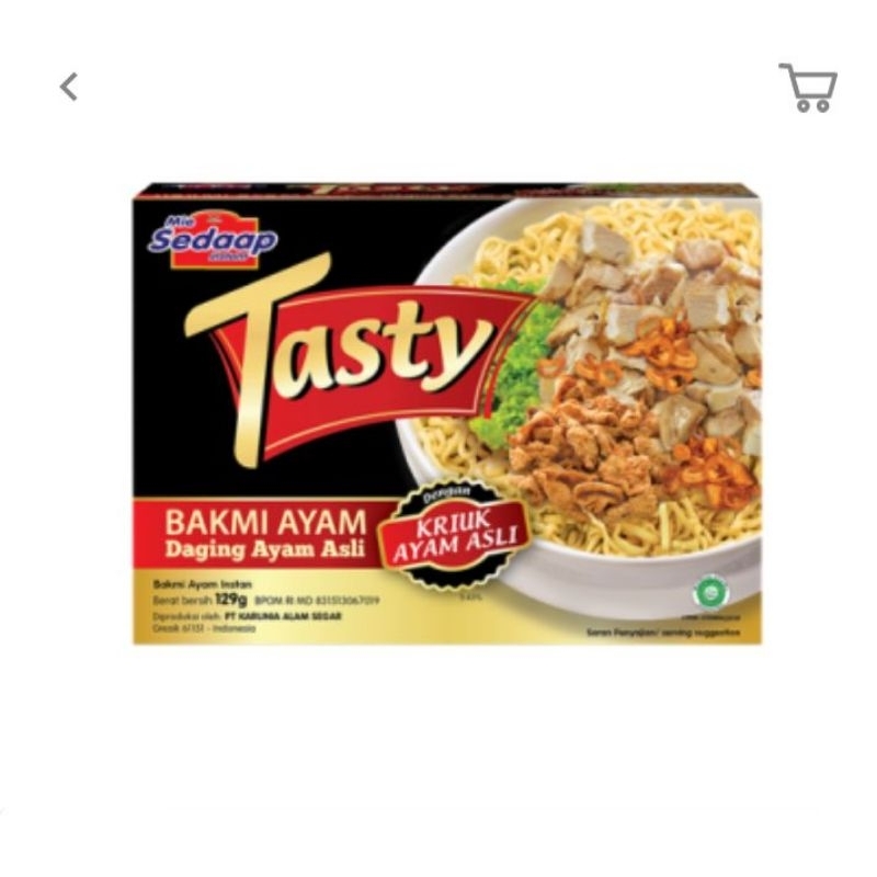 Jual Mie Sedap Tasty Bakmi Ayam 129gr | Shopee Indonesia