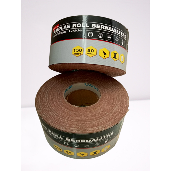 Jual AMPLAS ROLL GRIT 150 PREMERO 50METER | Shopee Indonesia