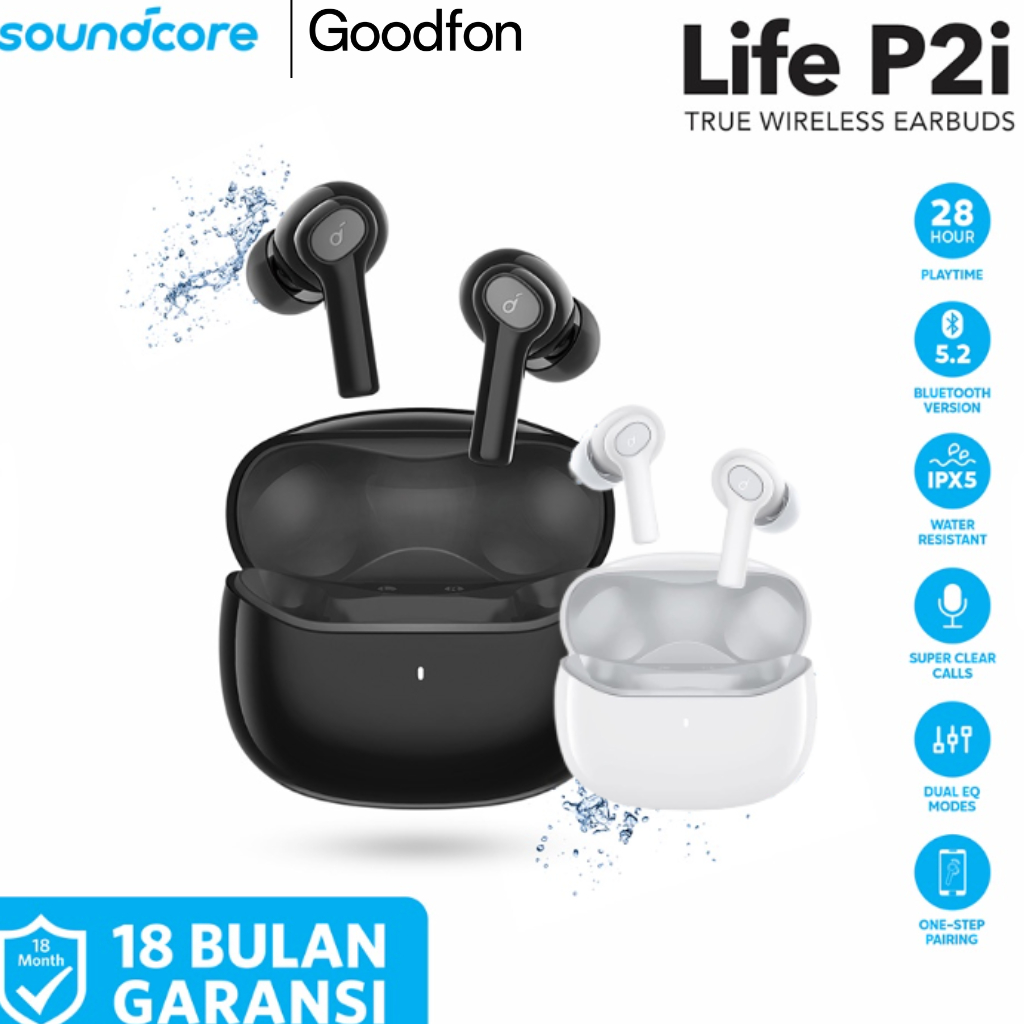 Jual TWS Soundcore Life P2i Anker Earbuds Headset Bluetooth Stereo True ...