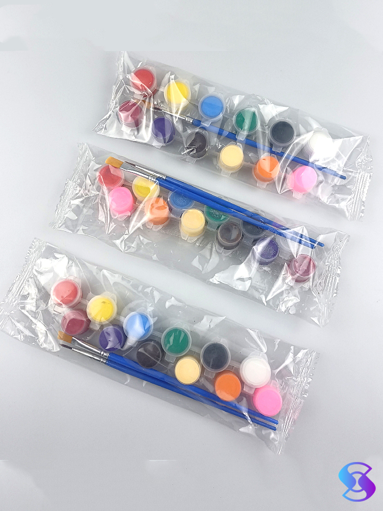 Jual Acrylic Colour Set 6/12 Warna - Cat Akrilik Kanvas Lukis Canvas ...