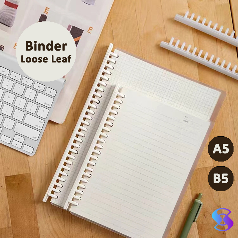 Jual Ring Binding / Binder Loose Leaf / Refillable Notebook A5 -20 Ring ...