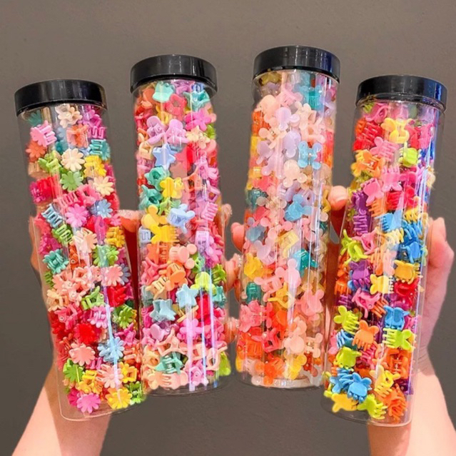 Jual 50PCS FREE POUCH JEPITAN JEPIT RAMBUT KECIL BENTUK BUNGA ...