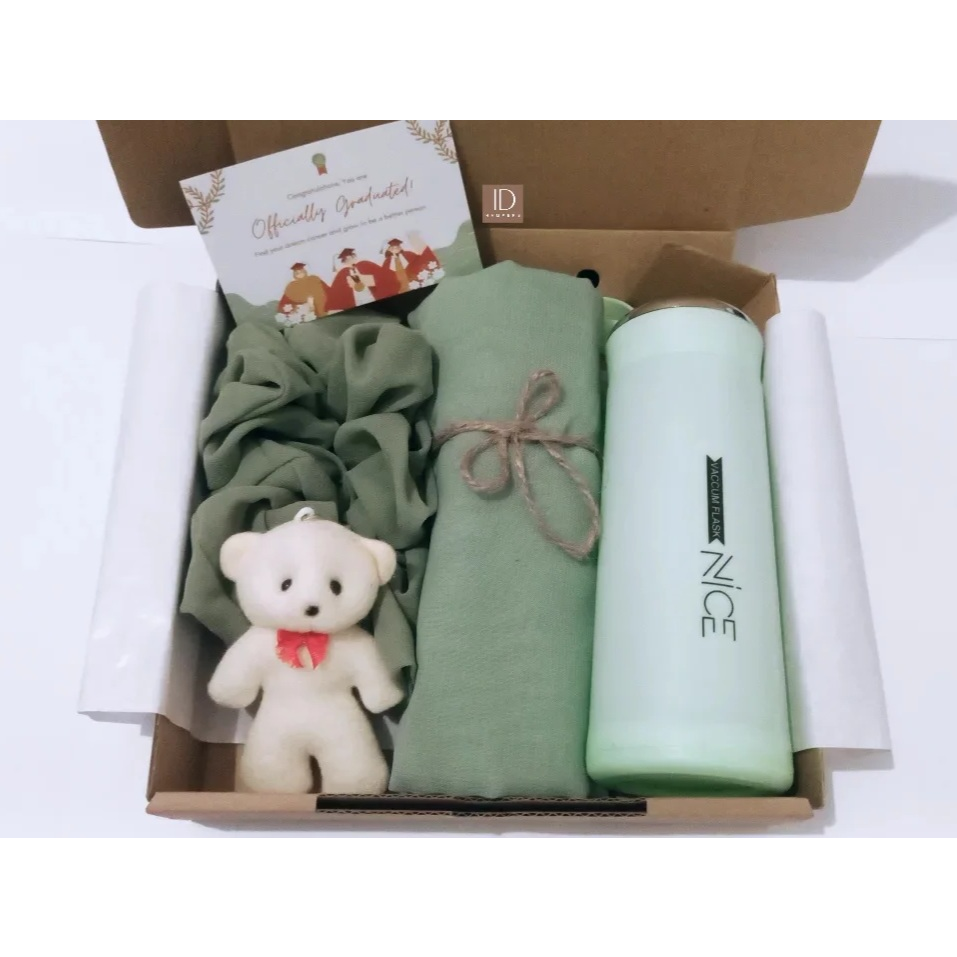 Jual Hampers Gift Box Hijab murah Tumbler botol kaca kado ulang tahun ...