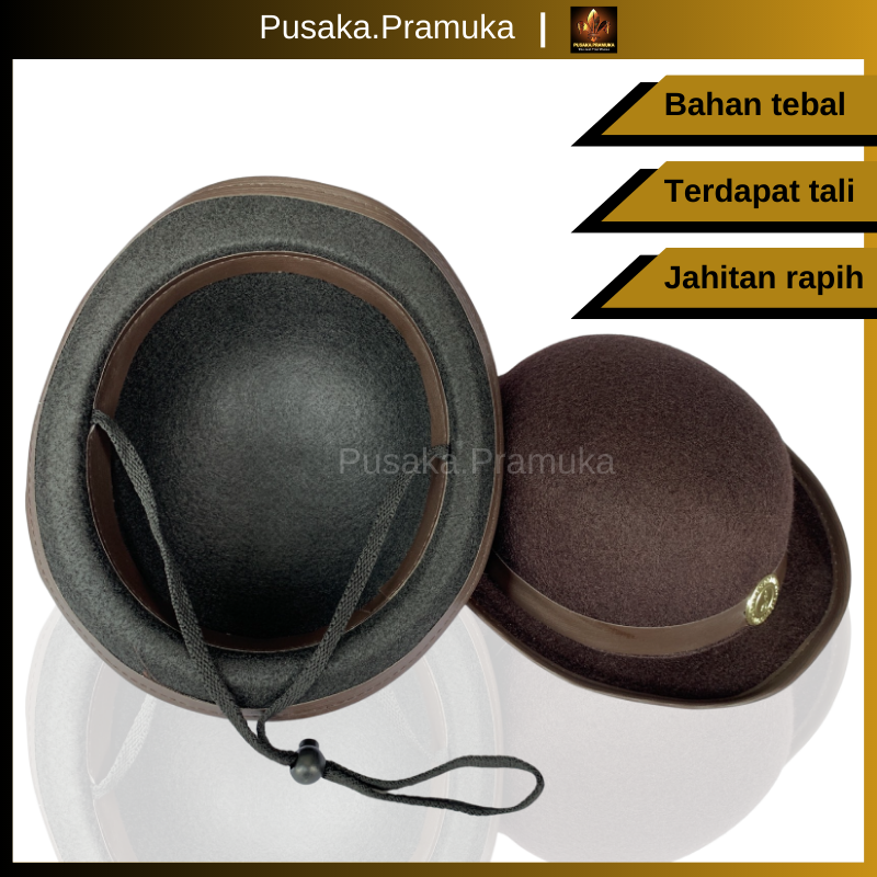 Jual Topi Boni Pramuka Putri Untuk SD SMP SMA Bahan Laken dan Rajut ...