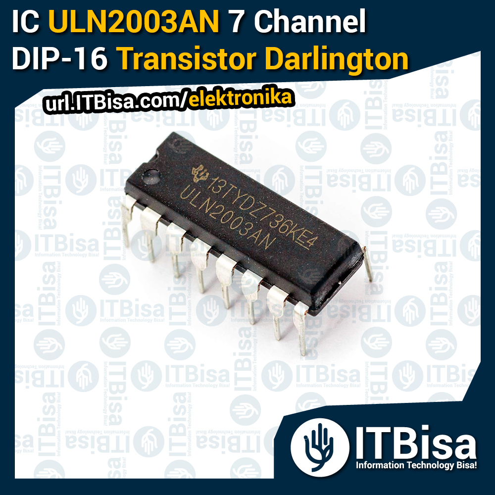 Jual ITBisa - IC 2003 ULN2003AN DIP16 DIP-16 16 Pin 16P Kanal Channel Darlington Driver Motor ...