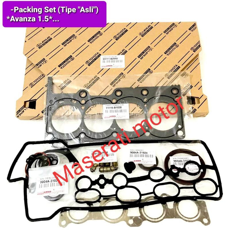 Jual PACKING SET/PAKING SET TOYOTA AVANZA 1,5/1,3 VVTI ASLI ORIGINAL GRESS BARU | Shopee Indonesia