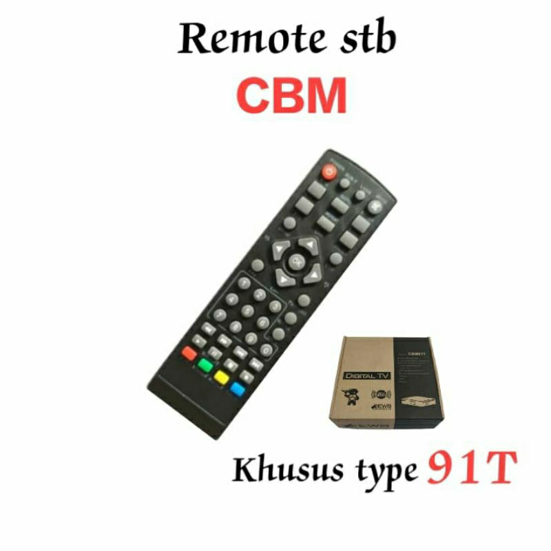 Jual REMOTE STB CBM REMOTE SET TOP BOX CBM 91T | Shopee Indonesia