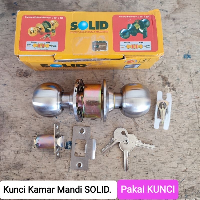 Jual Handle Kunci Bulat Solid PAKAI KUNCI C 601 x 400 Stainless Chrome ...