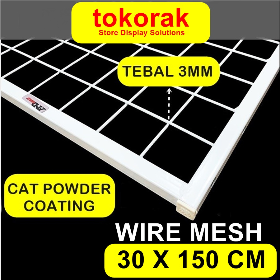 Jual WIRE MESH 30 X 150 CM WIRE GRID 30X150 KAWAT RAM JARING KOTAK ...