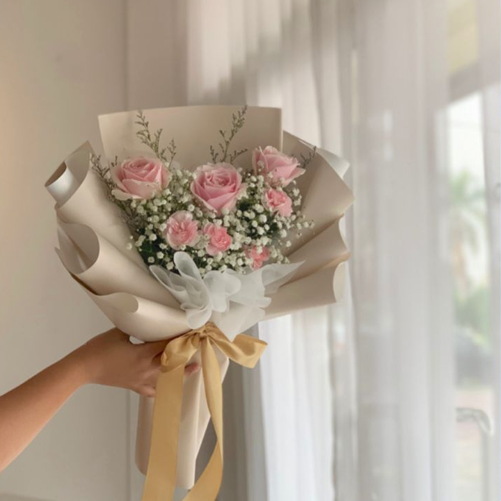 Jual Bouquet Bunga "MYLA" (BUNGA FRESH/BUNGA ASLI) | Shopee Indonesia
