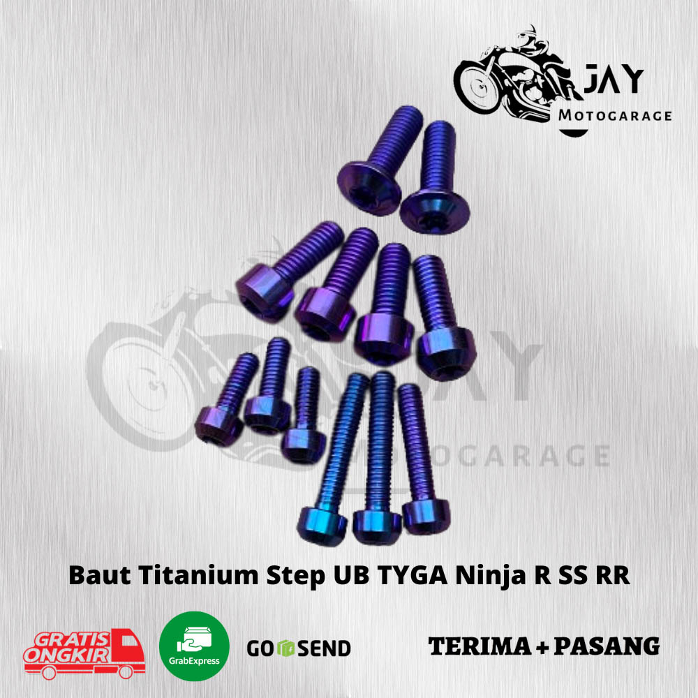 Jual Baut Titanium step tyga ninja R,SS.RR | Shopee Indonesia