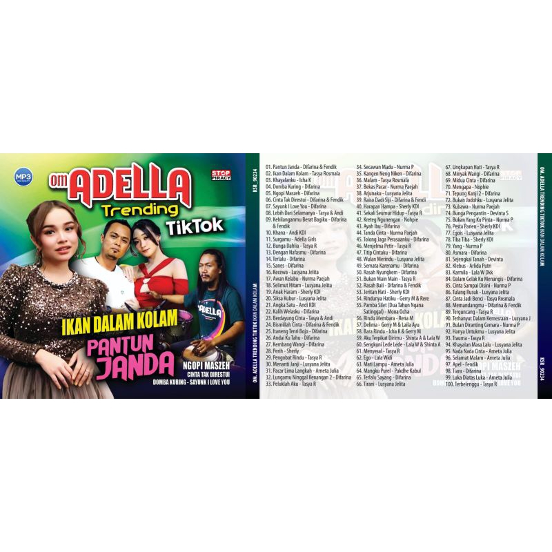 Jual Kaset Audio Lagu Mp3 Om Adella Pantun Janda, Ikan Dalam Kolam 2023 | Shopee Indonesia