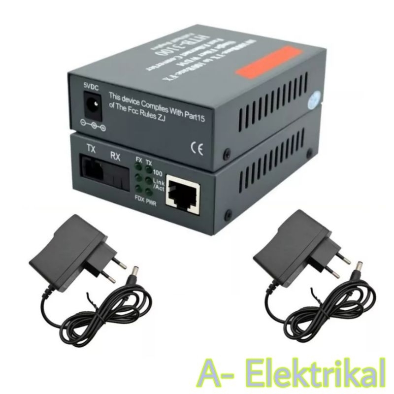 Jual HTB 3100 MEDIA KONVERTER FIBER OPTIK /OPTIC / Fo / Optical KE RJ45 ...