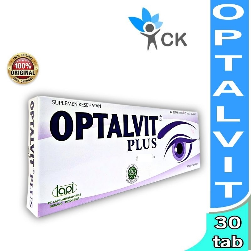 Jual OPTALVIT PLUS TABLET BOX ISI 30 suplemen untuk kesehatan mata ...