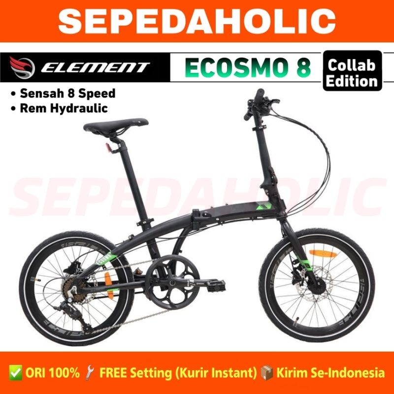 Jual Sepeda Lipat ELEMENT ECOSMO 8 Collab Edition 20 Inch Hidrolik ...