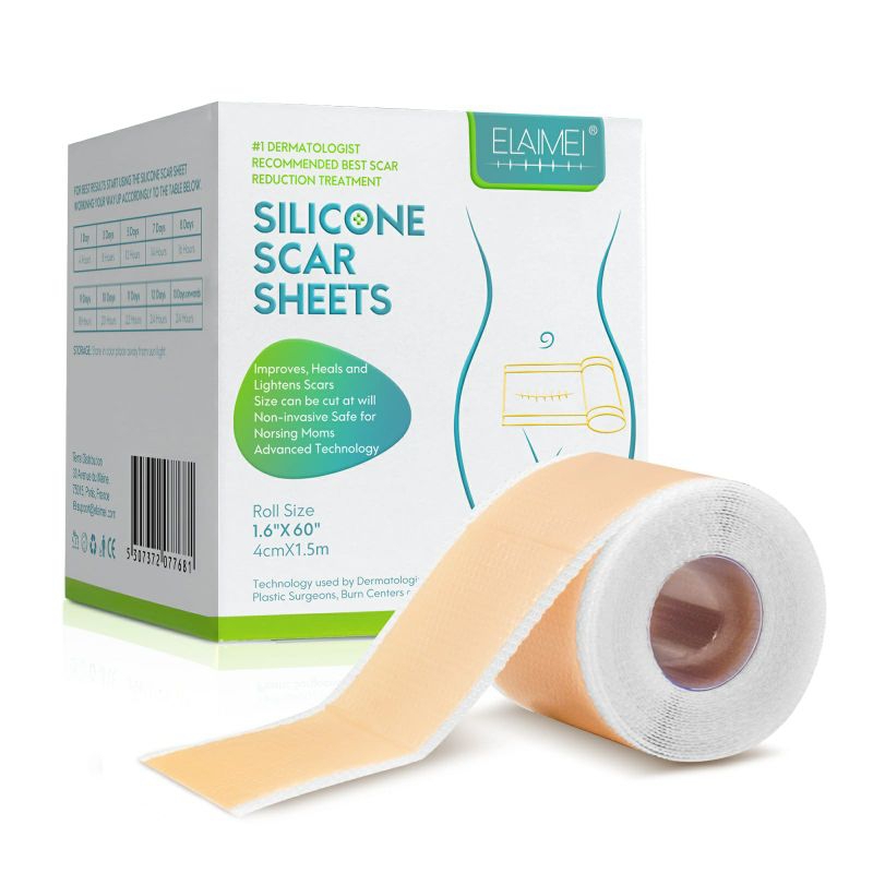 Jual Silicone Scar Sheet 4cm x 1.5m plester silikon penghilang keloid ...