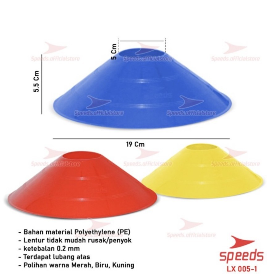 Jual CONES/ KUN MANGKOK BULAT LENTUR TIDAK MUDAH PECAH UNTUK LATIAN ...