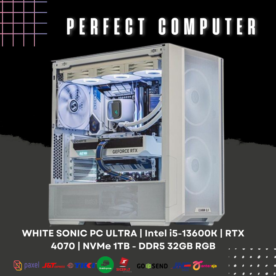 Jual PC ULTRA WHITE SONIC | Intel i5-13600K | RTX 4070 | NVMe 1TB ...