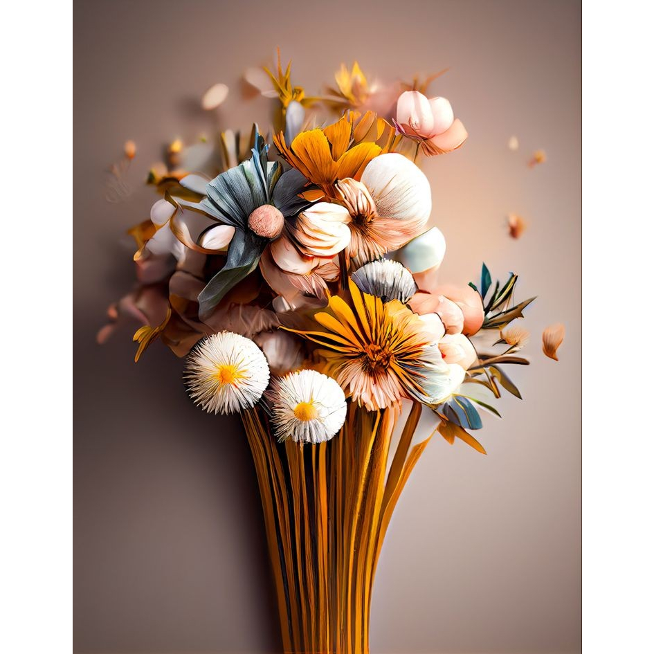 Jual HIASAN DINDING BUNGA REALISTIK AESTHETIC (20X30) WALL DECOR ...