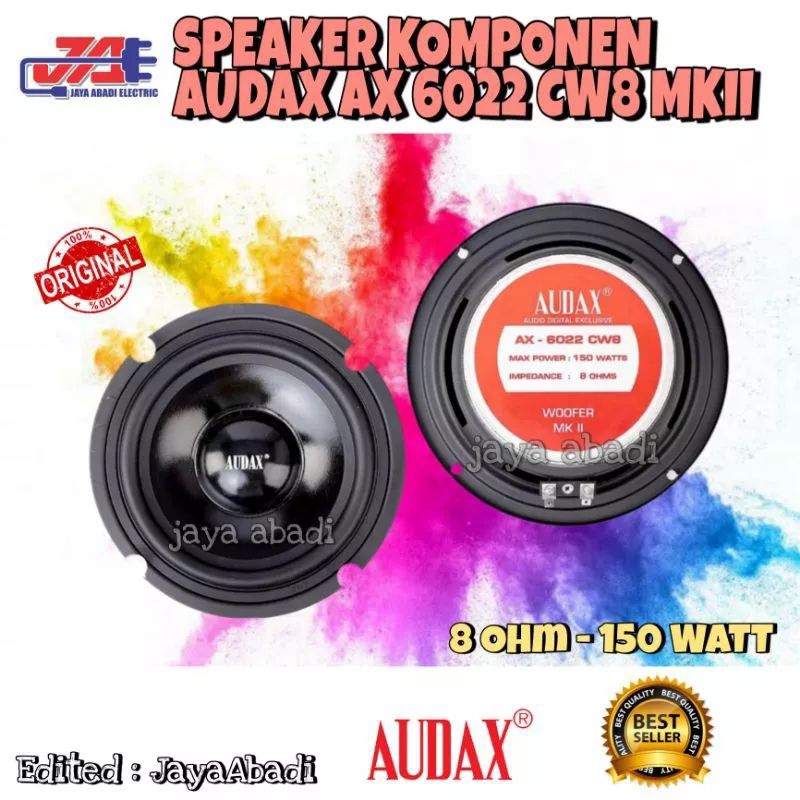 Jual SPEAKER WOOFER 6 INCH AUDAX AX-6022 CW8 MKII | Shopee Indonesia