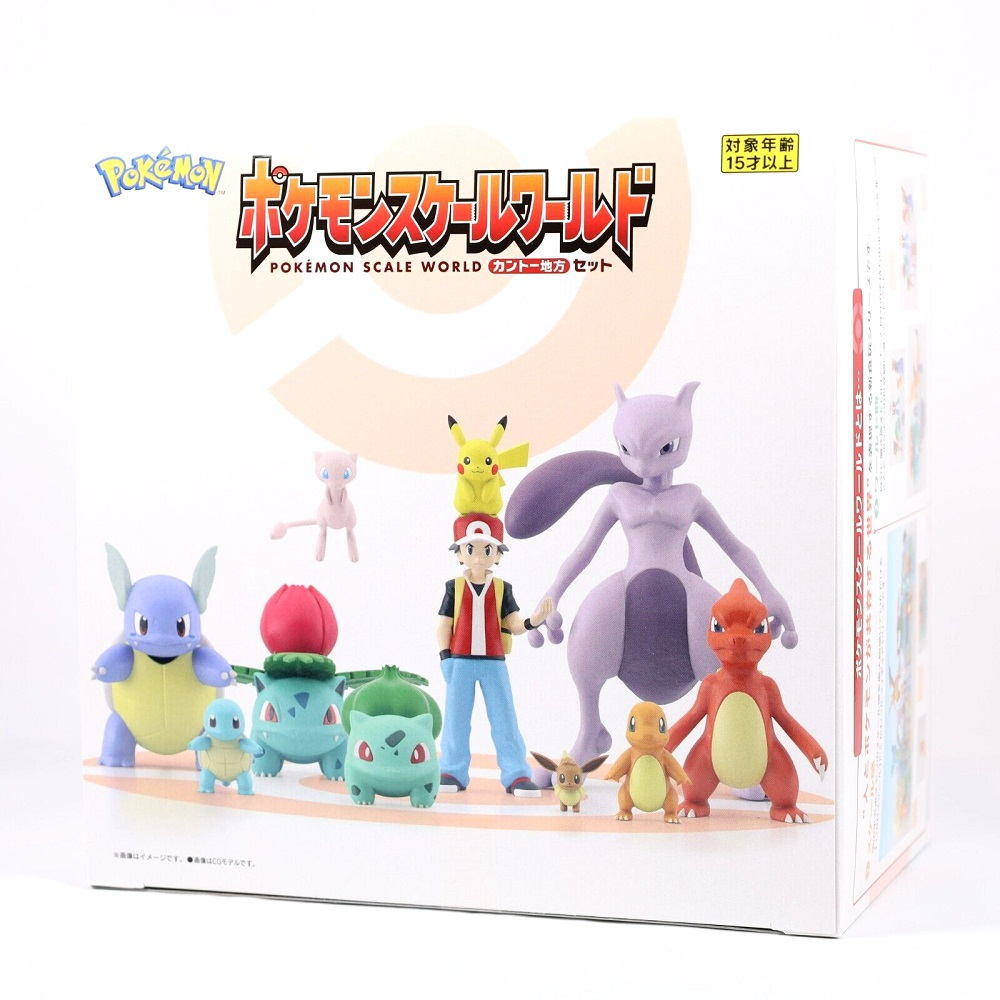 Jual Pokemon Scale World Kanto Region 1 Complete Set Pikachu Eevee Mew ...
