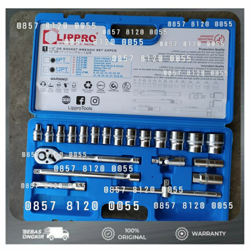 Jual Kunci Shock Set 8 - 32 mm LIPPRO 24 pcs Heavy Duty (6 PT) | Shopee ...