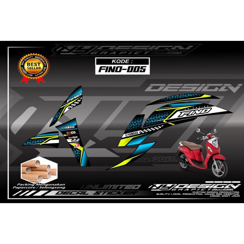 Jual STICKER MOTOR YAMAHA FINO Decal Sticker Striping Yamaha Fino ...