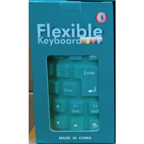 Jual Keyboard Flexible USB External Anti Air Elastis Lembut Gulung ...