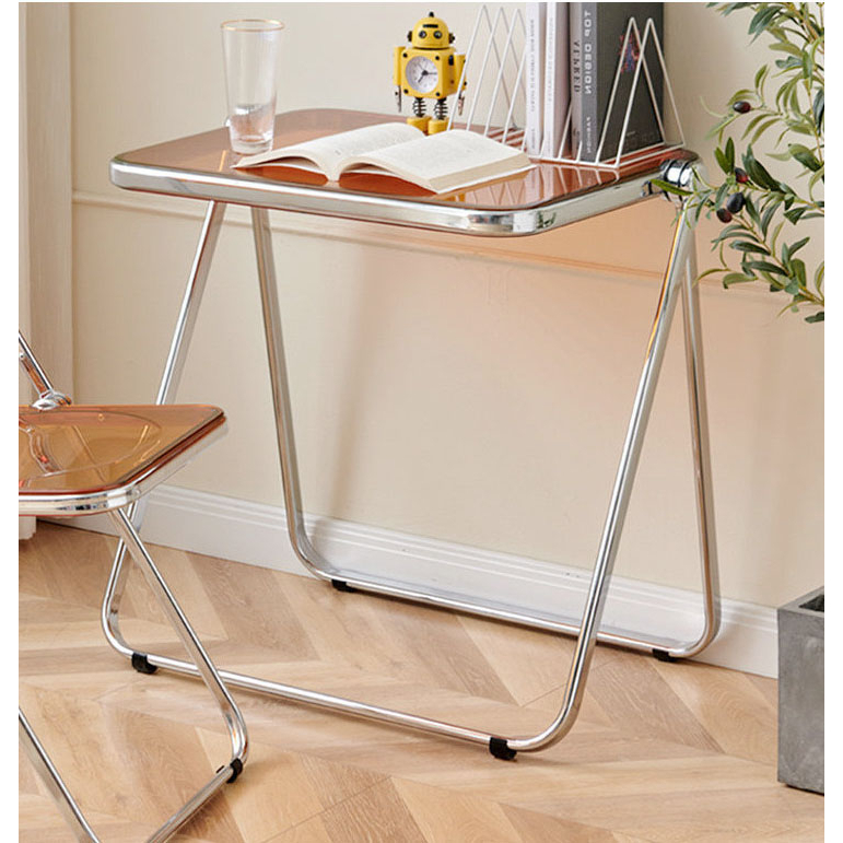 Jual Set Meja Lipat Dan Kursi Acrylic Colorful Foldable Chair Modern ...