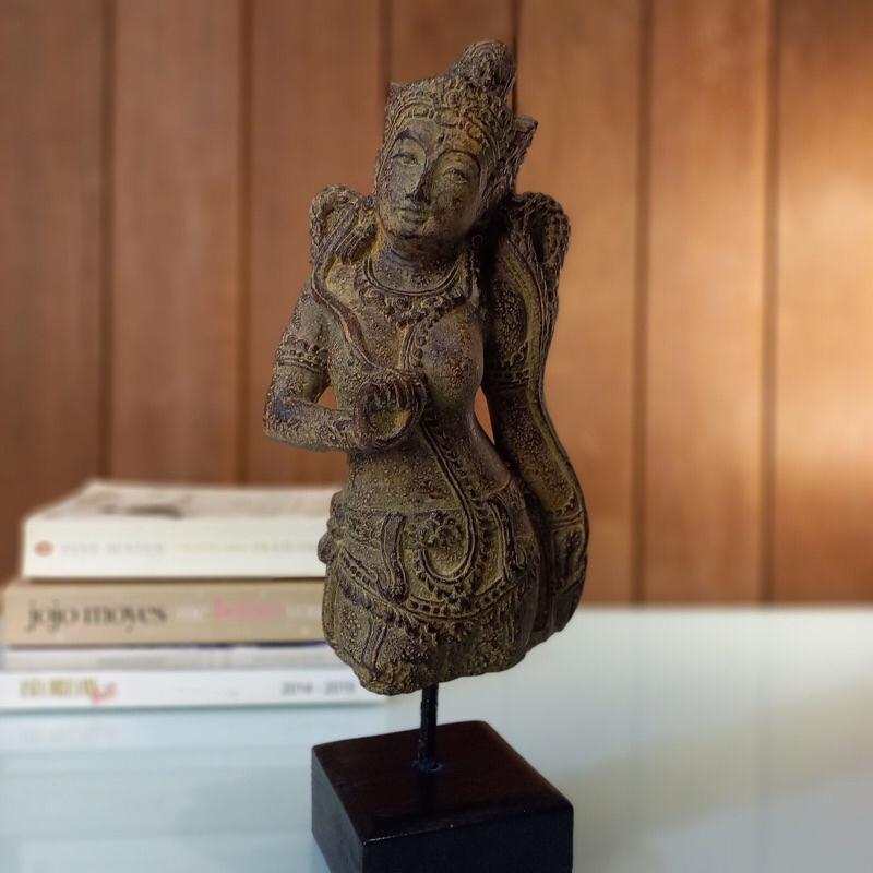Jual Leolle Interior Ruang Tamu Patung Bali Torso Dewi Sri WHITE WASH ...