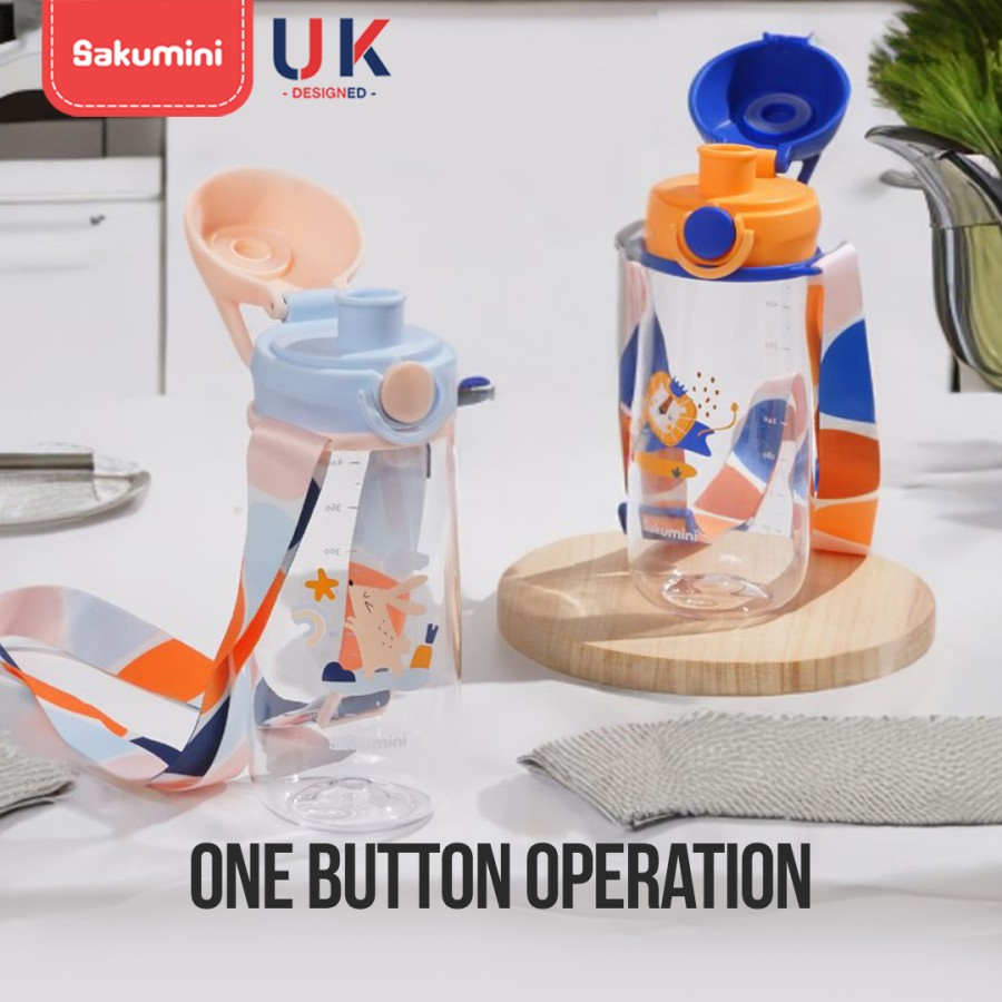 Jual Sakumini Botol Minum Sedotan Anak Training Straw Cup Tritan 480ml | Shopee Indonesia