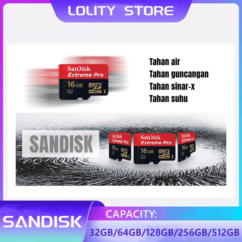 Jual Kartu Memori Capacity 32GB/64GB/128GB/256GB/512GB Memory Card ...