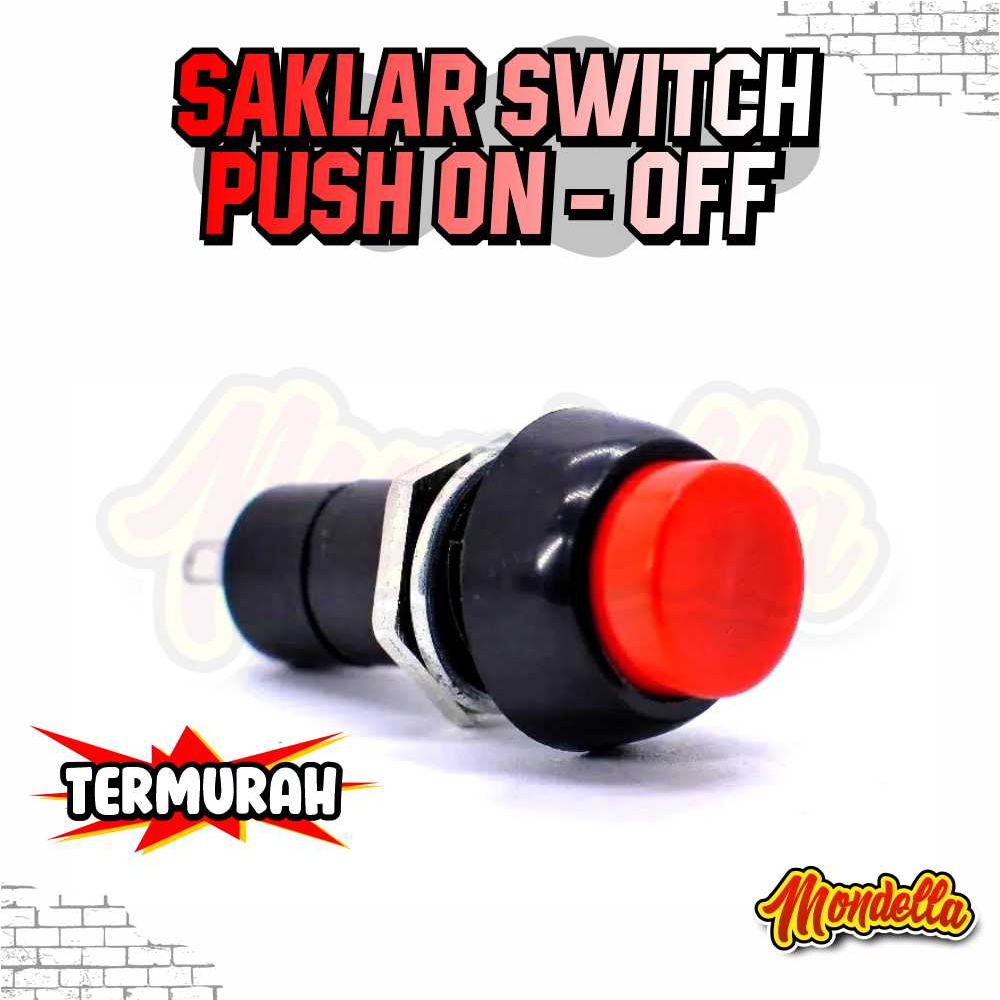 Jual Saklar On Off Bulat 2 Pin Ac Dc Tombol Push Saklar Switch Push On ...