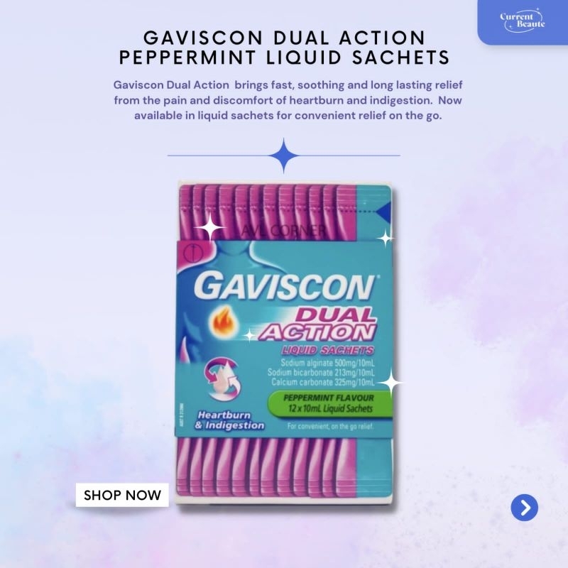 Jual GAVISCON Dual Action Liquid Sachet 12 x 10 ml | Shopee Indonesia