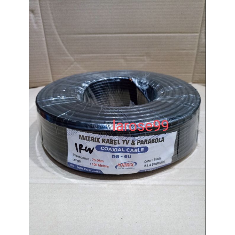 Jual Kabel Antena TV Digital Parabola CCTV Coaxial Cable RG-6U RG59 1 ROLL | Shopee Indonesia