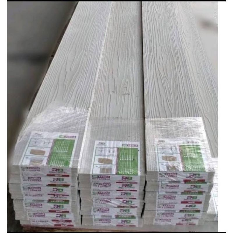 Jual Lisplang grc motif serat kayu putih Shera 1meter / Custom lebar ...
