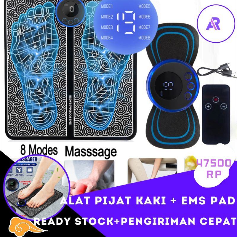 Jual 【COD】Alat Pijat Kaki EMS Pad Mat Alat Pijat Kaki Akupuntur EMS Foot Massage Mat Alat Pijat ...