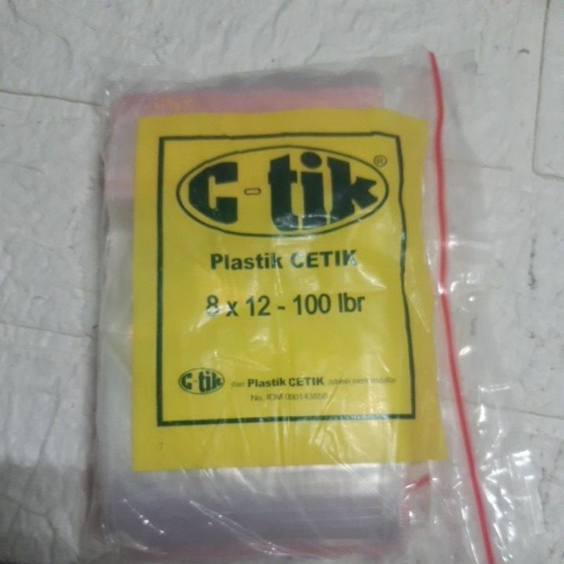 Jual Plastik Cetik 8x12 100 lembar | Shopee Indonesia