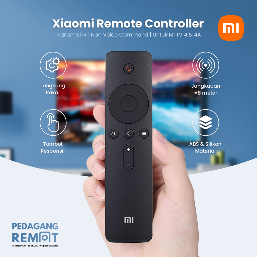 Jual Remot Remote TV Xiaomi Mi TV 4A Android Smart TV IR (Non Voice ...