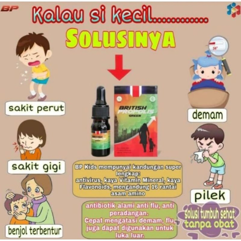 Jual British Propolis Green For Kids Original 100% Asli Membantu ...