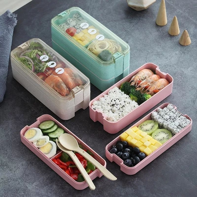 Jual Kotak Makan Transparent Bento Box 750ml & 900ml / Tempat Makan ... Jual Kotak Makan Transparent Bento Box 750ml & 900ml / Tempat Makan ...