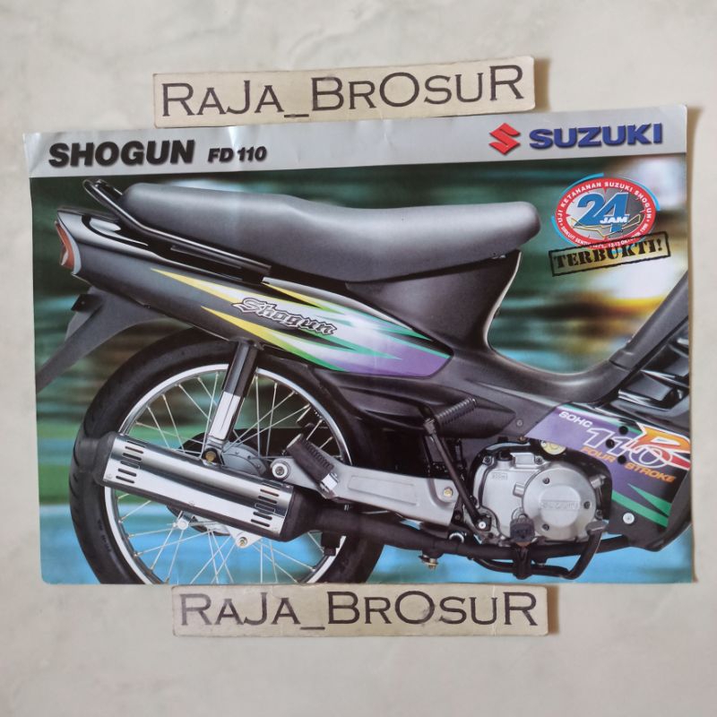Jual Poster brosur katalog flyer jadul lawas Suzuki Shogun FD110/Shogun ...