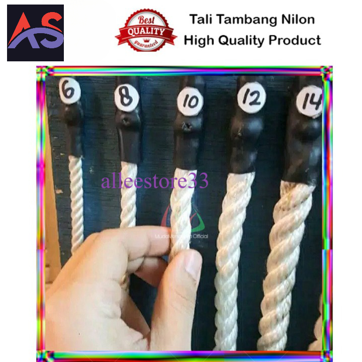 Jual Tali Tambang Kecil Nilon Nylon 6mm 7mm 8mm Tampar Dadung Ikat ...
