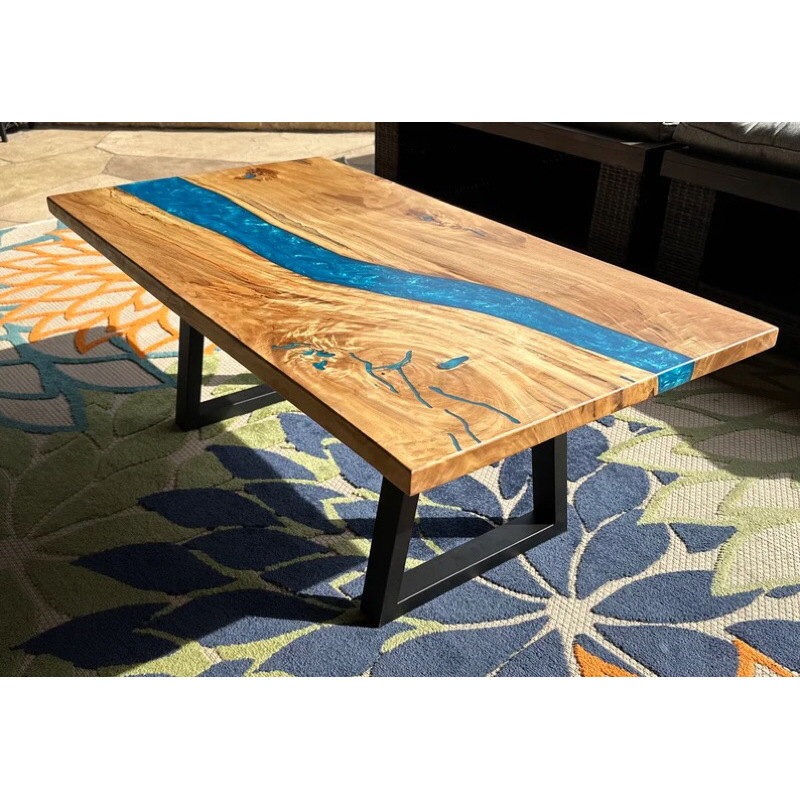 Jual Meja Makan Resin Dinning Table Epoxy Meja Kantor | Shopee Indonesia