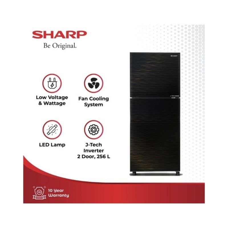 Jual Kulkas Sharp 2 Pintu SJ 326XI MK J-Tech Inverter 256L | Shopee ...