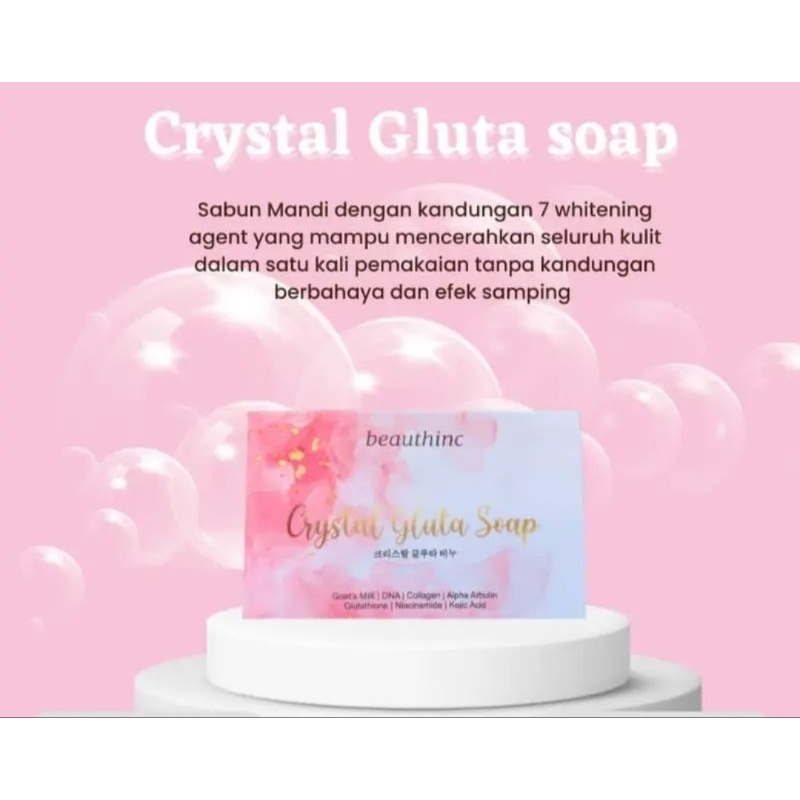 Jual SABUN BEAUTHINC CRYSTAL GLUTA SOAP/SABUN PEMUTIH BADAN. | Shopee Indonesia