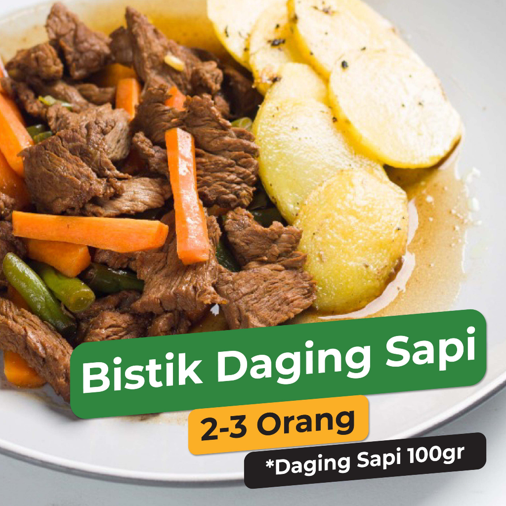 Jual Bistik Daging Sapi - Paket Siap Masak (2-3 Orang) | Shopee Indonesia