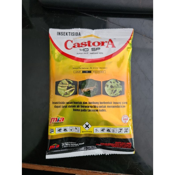 Jual Insektisida Castora 40 SP 400 gram Bahan Aktif metomil Pengendali ulat | Shopee Indonesia