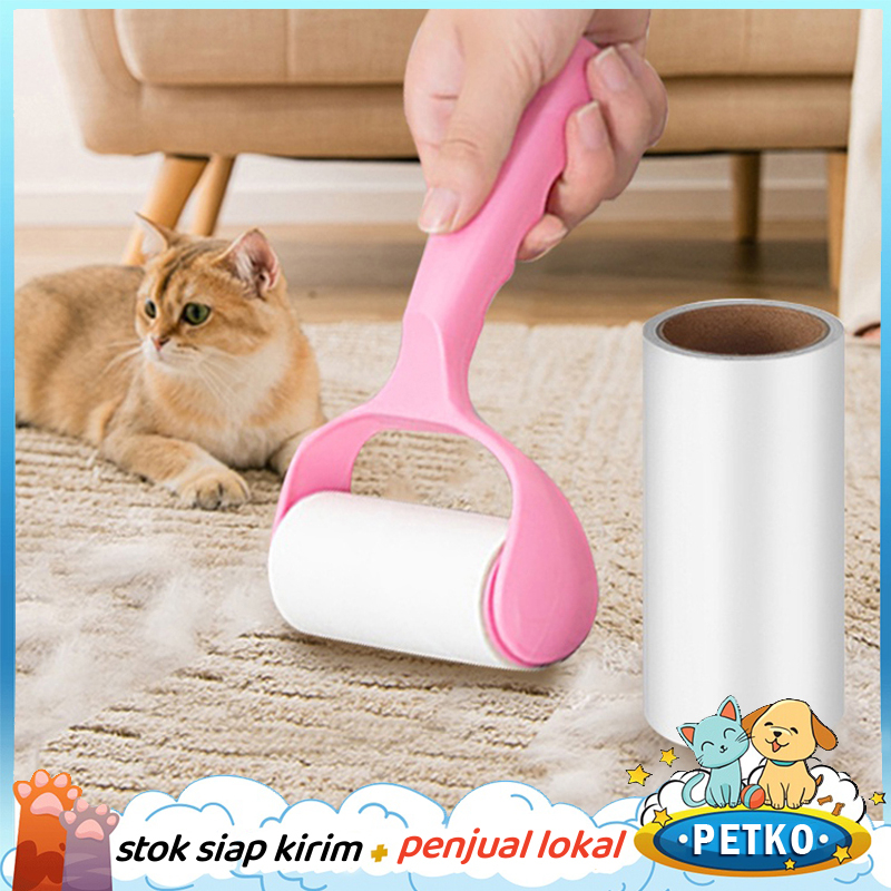 Jual PETKO Roll Sticky cat hair remover Roller Dust Remover Persediaan ...